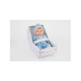 Tiny Treasures Blonde Baby Doll Blue Outfit