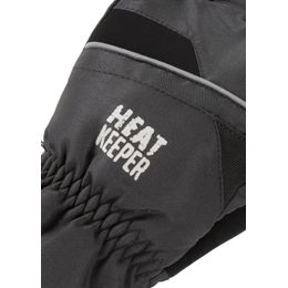 Skihandschuhe HEATKEEPER "MEN SKI GLOVES PRO", Damen, Gr. S/M, schwarz, Obermaterial: 60% Polyester, 40% Polyurethan, sportlich, Handschuhe, Thermo-Handschuhe mit höchstem Komfort