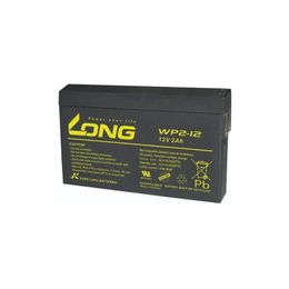 KUNG LONG Blei-Akkumulator Standby, WP2-12, 12 V-, 2 Ah, Faston 4,8 mm