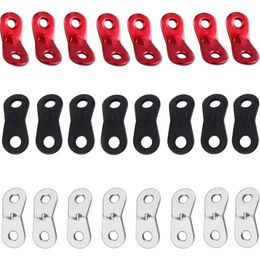 24 Stück Zeltspanner, 2 Löcher Zeltseilspanner, Aluminium-Seilspanner, für Zelt, Markise, Picknick, Camping, Wandern (3 Farben)