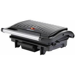 Kontaktgrill Antihaftbeschichtung Sicherheitsverschluss Cool-Touch Küche Elektrogrill Tischgrill Sandwich Maker Panini Toaster 1500W Schwarz - Monzana