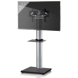 Vcm TV Standfuß mit Zwischenboden Alu Fernseh Ständer Maße ca. H. 174 x B. 68 x T. 54 cm – Onu