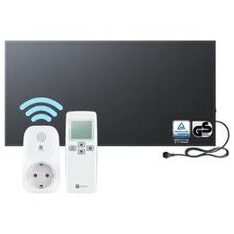 Bringer® Infrarotheizung - 1200 (BRIH1200) / BRTS: Smart Thermostat und Fernbedienung / Schwarz
