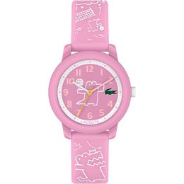 Quarzuhr Lacoste "Lacoste.12.12 KIDS", rosa (pink), Armbanduhren, Kinder, Armbanduhr, Kinderuhr, Mädchen, Jungen, ideal auch als Geschenk