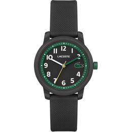 Quarzuhr Lacoste "Lacoste.12.12 KIDS, 2030042", schwarz, Armbanduhren, Kinder, Armbanduhr, Kinderuhr, Mädchen, Jungen, ideal auch als Geschenk