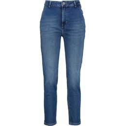 alife and kickin Mom-Jeans ALIFE & KICKIN "Damen LaureenAK DNM A", Damen, Gr. M, Normalgrößen, blau (schwarz denim washed), 99% Baumwolle 1% Elasthan, Jeans