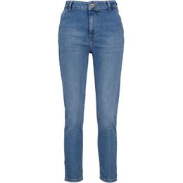 alife and kickin Mom-Jeans ALIFE & KICKIN "Damen LaureenAK DNM A", Damen, Gr. L, Normalgrößen, blau (light denim washed), 99% Baumwolle 1% Elasthan, Jeans