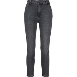 alife and kickin Mom-Jeans ALIFE & KICKIN "Damen LaureenAK DNM Q", Damen, Gr. M, Normalgrößen, schwarz (schwarz denim washed), 99% Baumwolle 1% Elasthan, Jeans