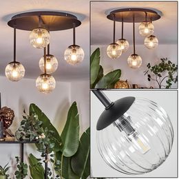 hofstein Chehalis Deckenleuchte Glas 10 cm Klar, 5-flammig