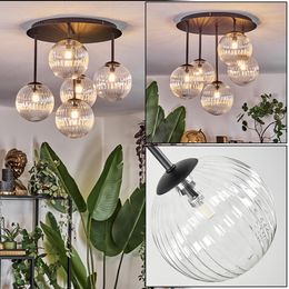hofstein Chehalis Deckenleuchte Glas 15 cm Klar, 5-flammig