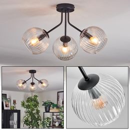 hofstein Koyoto Deckenleuchte Glas 15 cm Klar, 3-flammig