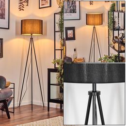 hofstein Soungou Stehleuchte 38 cm Schwarz, 1-flammig