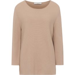 In Linea Rundhals-Pullover mit 3/4-Arm Sand (Gr&ouml;&szlig;e: 38)