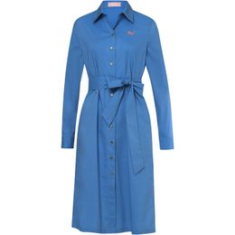 Brigitte von Sch&ouml;nfels Brigitte von Sch&ouml;nfels Hemdblusenkleid mit Bindeg&uuml;rtel Bleu (Gr&ouml;&szlig;e: 40)