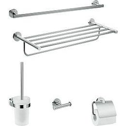 Hansgrohe Bad-Accessoire-Set Logis Universal 41728000, 5-teilig, chrom