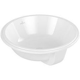 Villeroy & Boch Villeroy und Boch Architectura Unterbauwaschbecken 5A7546R1 d= 40cm, rund, ohne Überlauf, weiß C-plus
