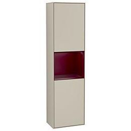 Villeroy & Boch Villeroy und Boch Finion Hochschrank G470HBHH 41,8x151,6cm, rechts, Emotion, Regal Peony Matt Lacquer, Sand Matt Lacquer