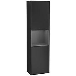 Villeroy & Boch Villeroy und Boch Finion Hochschrank F460GKPD 41,8x151,6x27cm, links, Regal Anthracite Matt Lacquer, Black matt lacquer