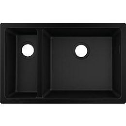 Hansgrohe Unterbauspüle 43433170 710 x 450 mm, 1 Haupt- und Zusatzbecken, graphitschwarz