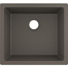 Hansgrohe Unterbauspüle 43431290 500 x 450 mm, 1 Hauptbecken, steingrau