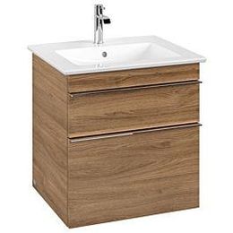 Villeroy & Boch Villeroy und Boch Venticello Waschtisch-Unterschrank A92301RH 55,3x59x50,2cm, Griff Chrom, Kansas Oak