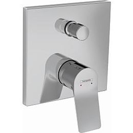 Hansgrohe Vivenis Fertigmontageset 75416000 Unterputz-Wannenarmatur, mit integrierter Sicherungskombination, chrom