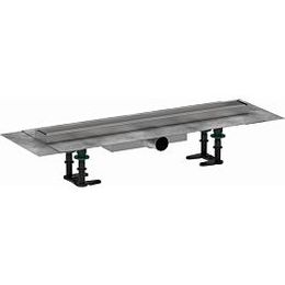Hansgrohe RainDrain Compact Komplettset Duschrinne 56163000 für flache Installation, befliesbar, 600 mm, chrom