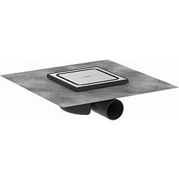 Hansgrohe RainDrain Boden-Punktablauf 56055800 15x15cm Abdeckung, Edelstahl