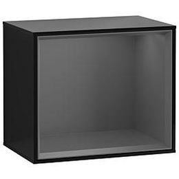 Villeroy & Boch Villeroy und Boch Finion Regalmodul FD10GKPH 41,8x35,6x27cm, Regal Antracite Matt, Glossy Black Lacquer