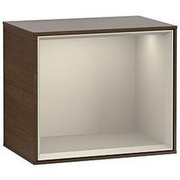 Villeroy & Boch Villeroy und Boch Finion Regalmodul FD10HHGN 41,8x35,6x27cm, Regal Sand Matt, Walnut veneer