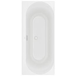 Villeroy & Boch Villeroy und Boch Loop & friends Eck-Badewanne Duo UBA180LOF2V-RW 180x80cm, ovale Innenform, stone white