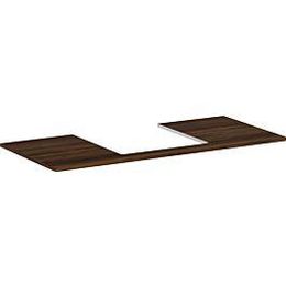 Hansgrohe Xelu Q Konsole 54096630 1180 x 550 mm, Ausschnitt 500 x 480 mm, Nussbaum dunkel