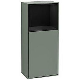 Villeroy & Boch Villeroy und Boch Finion Seitenschrank G500PHGM 41,8x93,6cm, links, Emotion, Regal oben Glossy Black, Olive Matt Lacquer