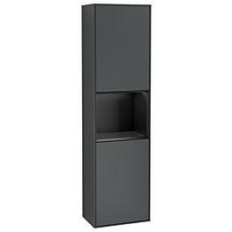 Villeroy & Boch Villeroy und Boch Finion Hochschrank G470PDHG 41,8x151,6cm, rechts, Emotion, Regal Black Matt Lacquer, Midnight Blue Matt Lacquer