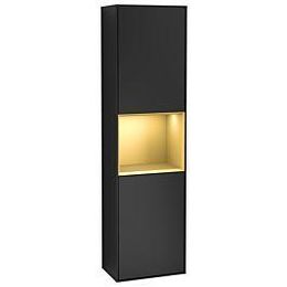 Villeroy & Boch Villeroy und Boch Finion Hochschrank F470HFPD 41,8x151,6x27cm, rechts, Regal Gold Matt Lacquer, Black matt lacquer