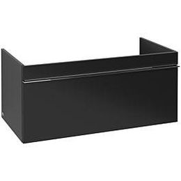 Villeroy & Boch Villeroy und Boch Venticello Waschtisch-Unterschrank A93501PD 95,3 x 42 x 50,2 cm, Griff Chrom, Black Matt Lacquer