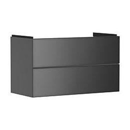 Hansgrohe Xevolos E Waschtischunterschrank 54183770 980x555x475mm, 2 Schubladen, schiefergrau matt, schiefergrau metallic