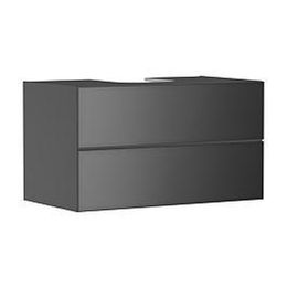 Hansgrohe Xevolos E Waschtischunterschrank 54192770 980x555x550mm, 2 Schubladen, schiefergrau matt, schiefergrau metallic
