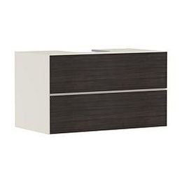 Hansgrohe Xevolos E Waschtischunterschrank 54191730 980x555x550mm, 2 Schubladen, sandbeige matt, Eiche dunkel