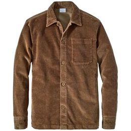 Knowledge Cotton Apparel Herren-Hemdjacke Cord S Mittelbraun