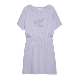 Calvin Klein Jeans Kleid Mädchen Größe 140 lila / silber
