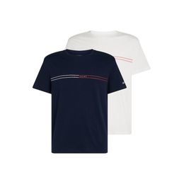 Tommy Jeans T-Shirt Herren Größe XS navy / cranberry / weiß