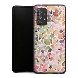 DeinDesign Galaxy A52s 5G Handy Silikon H&uuml;lle Case schwarz Handyh&uuml;lle Pattern Eukalyptus Muster