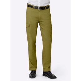 Webhose CLASSIC, Herren, Gr. 26, Unterbauchgrößen, grün (khaki), 98% Baumwolle, 2% Elasthan, unifarben, lang, Hosen