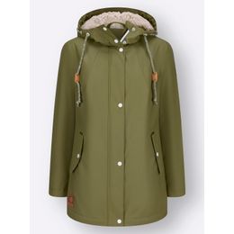 WITT Damen Jacke mit Teddy-Futter, oliv, Gr&ouml;&szlig;e 38