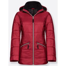 CR&Eacute;ATION L Damen Steppjacke mit Wattierung, w&auml;rmend rot Gr&ouml;&szlig;e 52