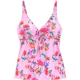 Sunseeker Damen B&uuml;gel-Tankini-Top, rosa-bedruckt, Gr&ouml;&szlig;e 38F
