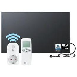 Bringer® Infrarotheizung - 800 (BRIH800) / BRTS: Smart Thermostat und Fernbedienung / Schwarz