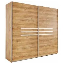 Schwebetürenschrank wimex "Anna", braun (plankeneichefarben), B:225cm, Schränke