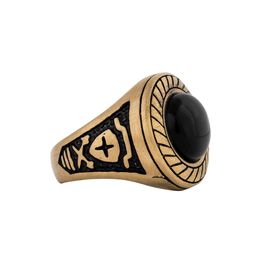 Akitsune Ring 'Mortis' Herren Gr&ouml;&szlig;e 59 gold